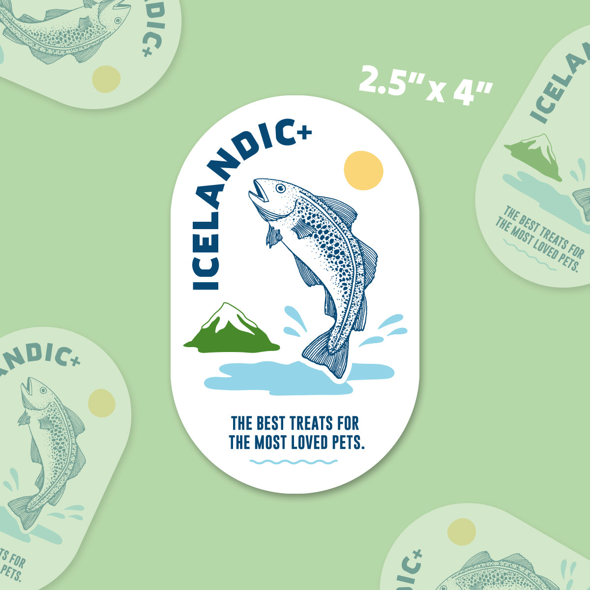 Jumping Fish Sticker – Icelandic+