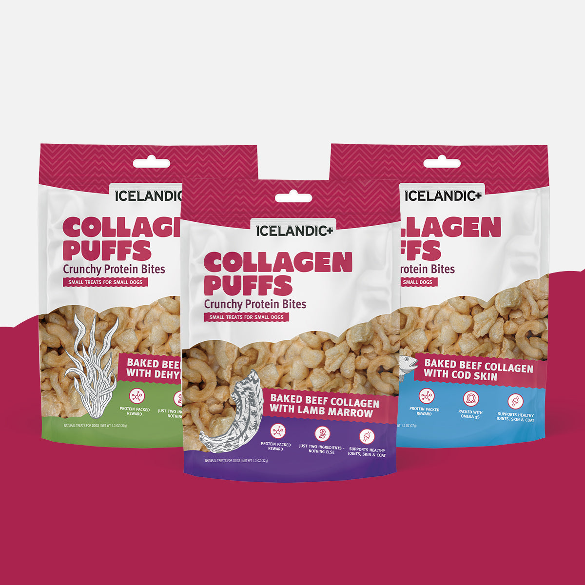 Beef Collagen Small Puffs Treat Bundle – Icelandic+